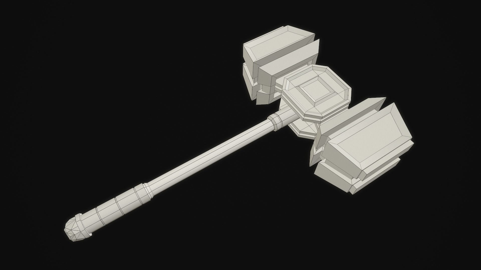 3D model Glowing hammer VR / AR / low-poly | CGTrader