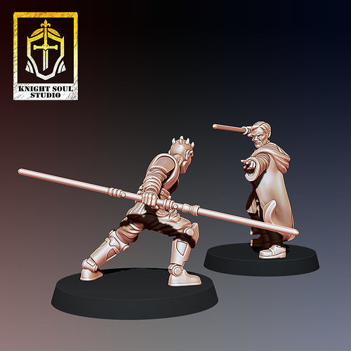 PACK DARKSABER V GREAT MASTER KNIGHT 3D model 3D printable | CGTrader