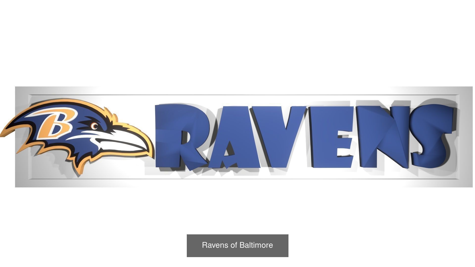 Ravens logos 3D Model Collection | CGTrader
