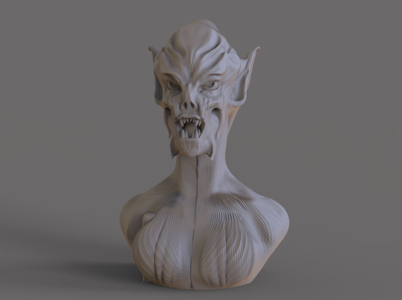Vampire Woman Bust 3D printable model | CGTrader