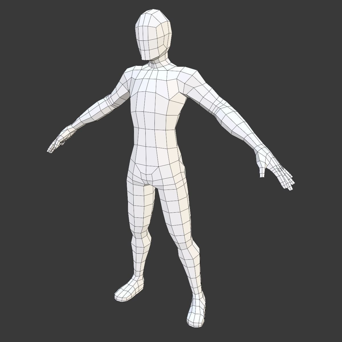 3D model Low-Poly Male Base Mesh VR / AR / low-poly | CGTrader