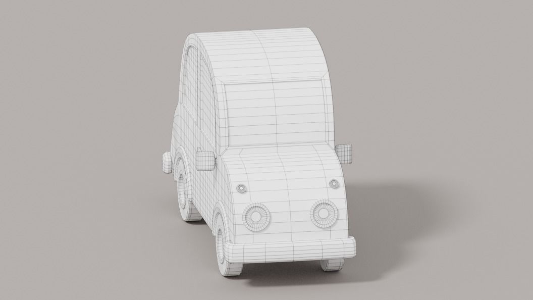 Cartoon Low Poly Car 3D model | CGTrader