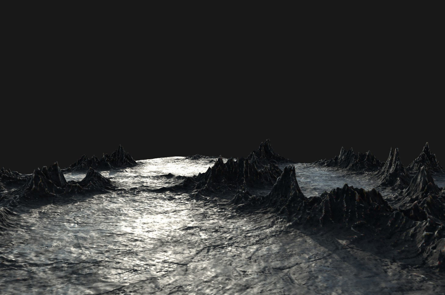 3D model Landscape Rock Soil Black Soil Terrain Texture Realistic VR ...