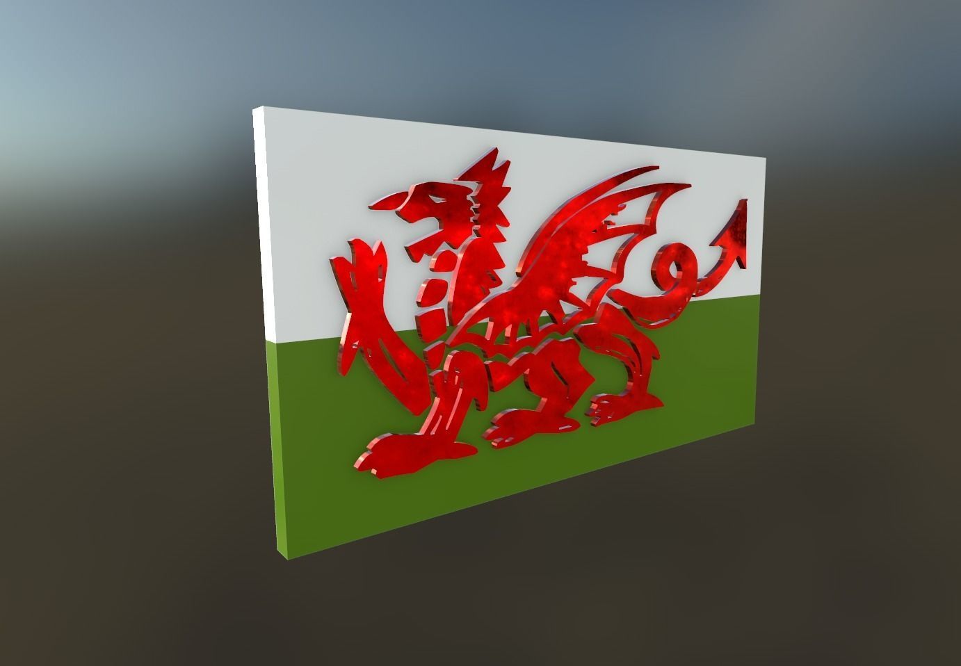 3D asset Welsh Dragon | CGTrader