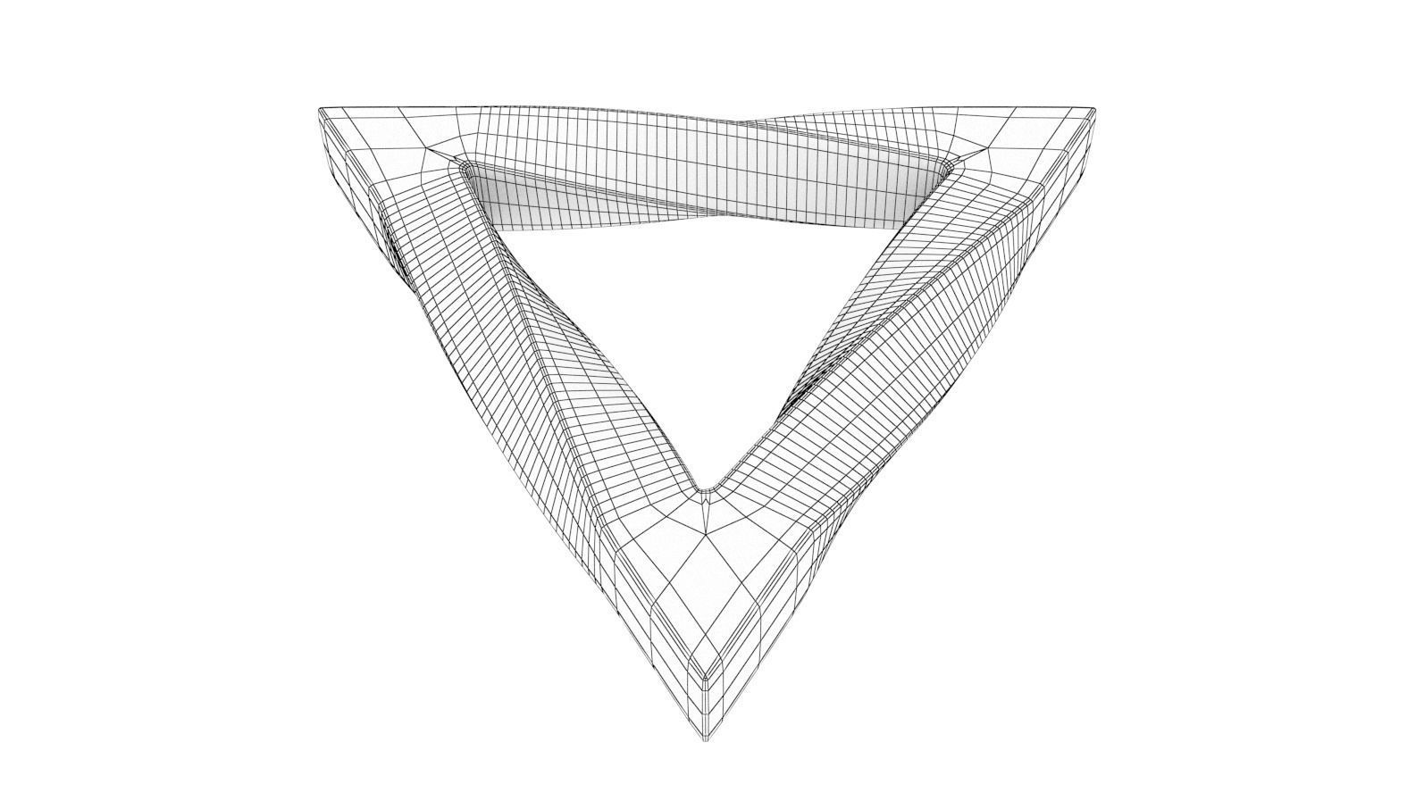 Twisted Triangle 3D model 3D printable | CGTrader
