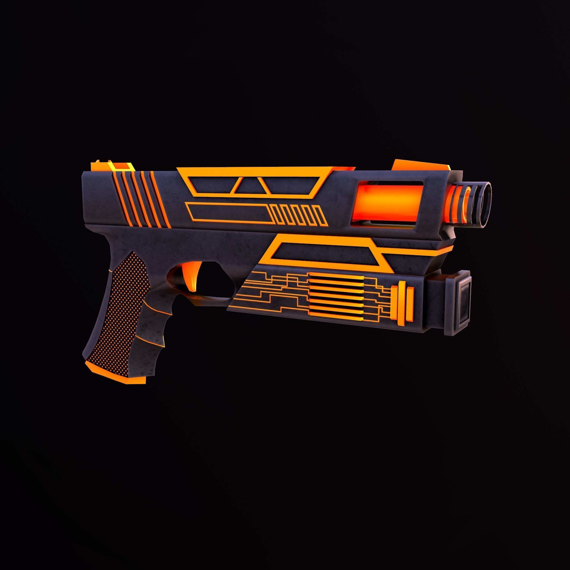 3D model Sci-fi Glock 47-57 VR / AR / low-poly | CGTrader