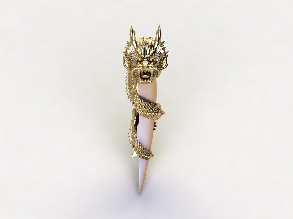 fangs animal with dragon 3D model | CGTrader