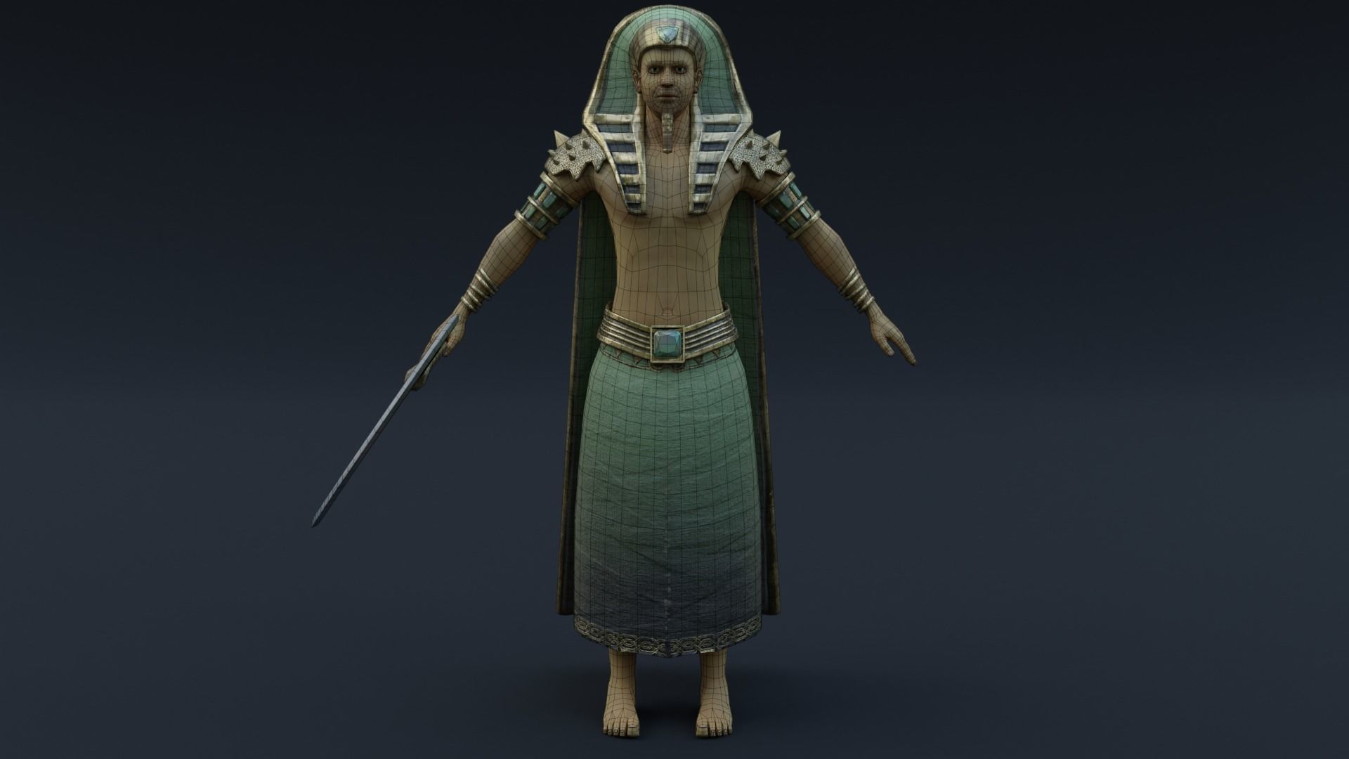 3D model God Osiris VR / AR / low-poly | CGTrader