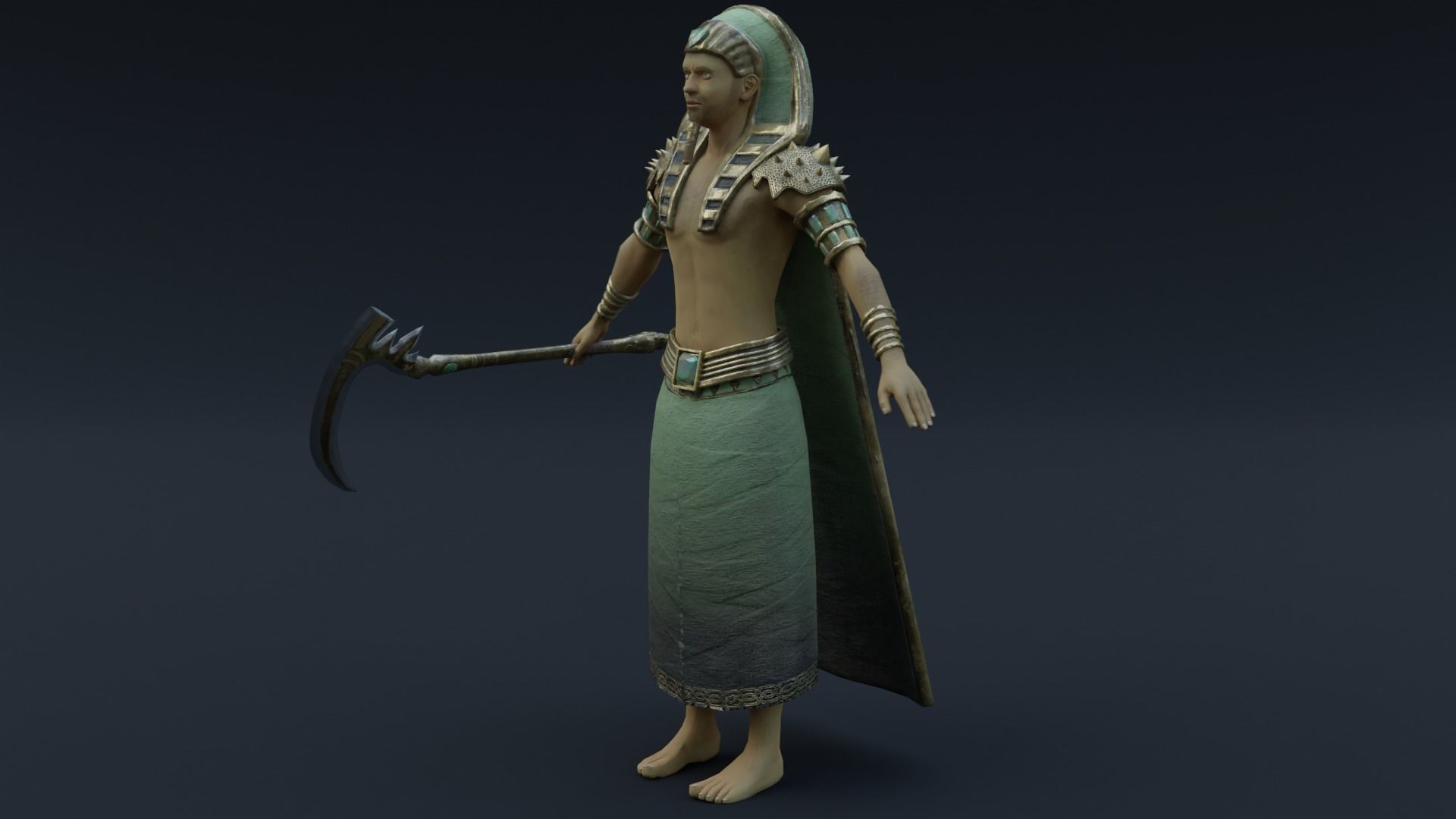 3D model God Osiris VR / AR / low-poly | CGTrader