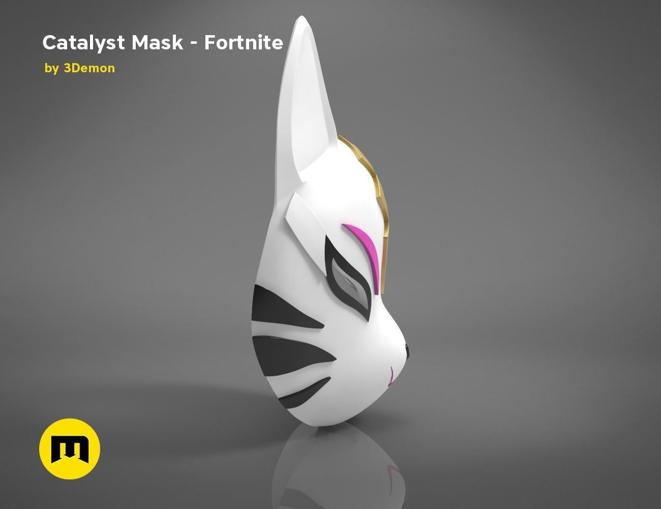 Fortnite Catalyst Mask 3D model 3D printable | CGTrader