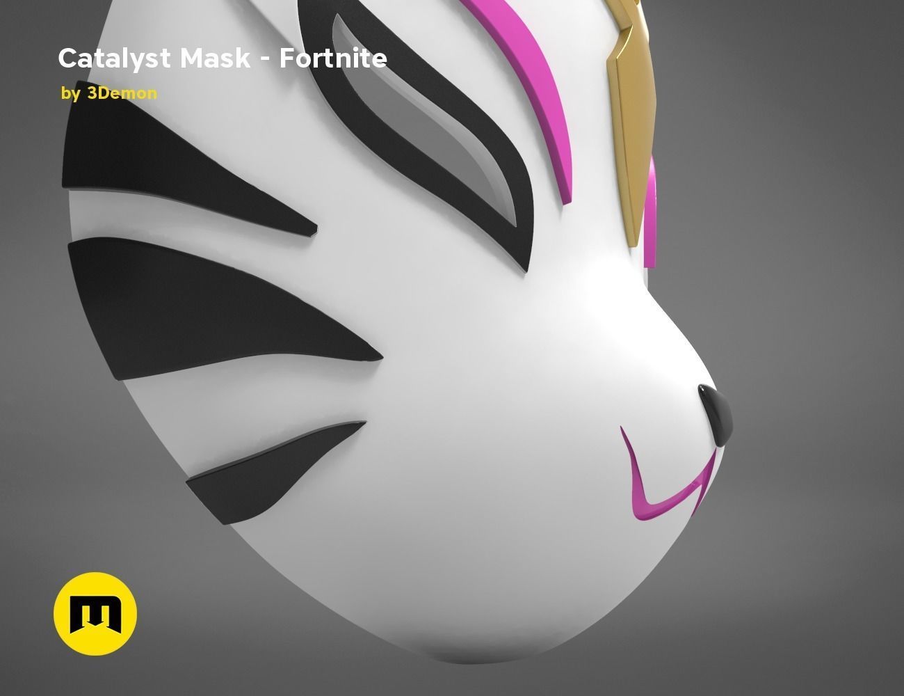 Fortnite Catalyst Mask 3D model 3D printable | CGTrader