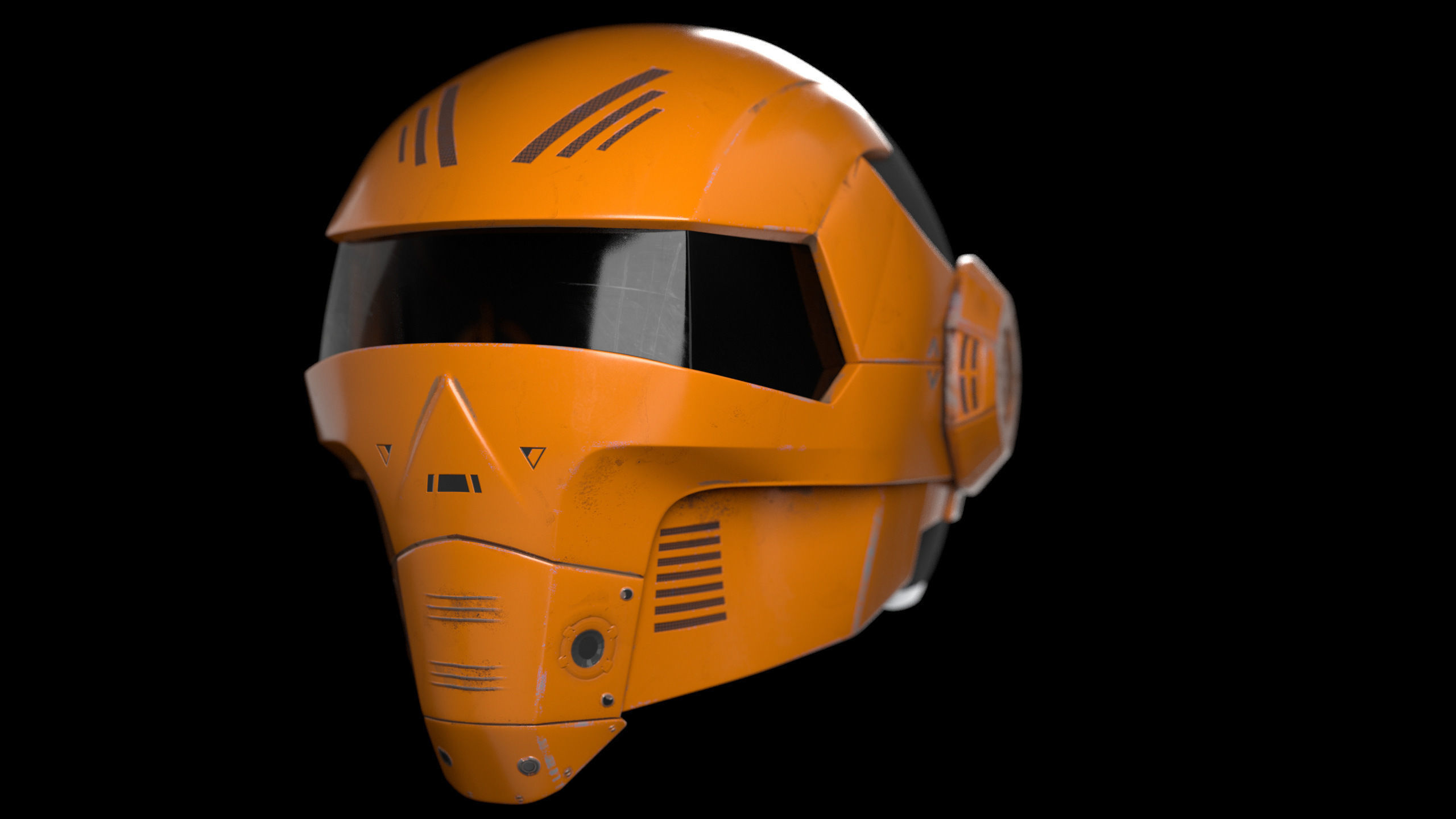 3D model Helmet Scifi Low Poly PBR VR / AR / low-poly | CGTrader