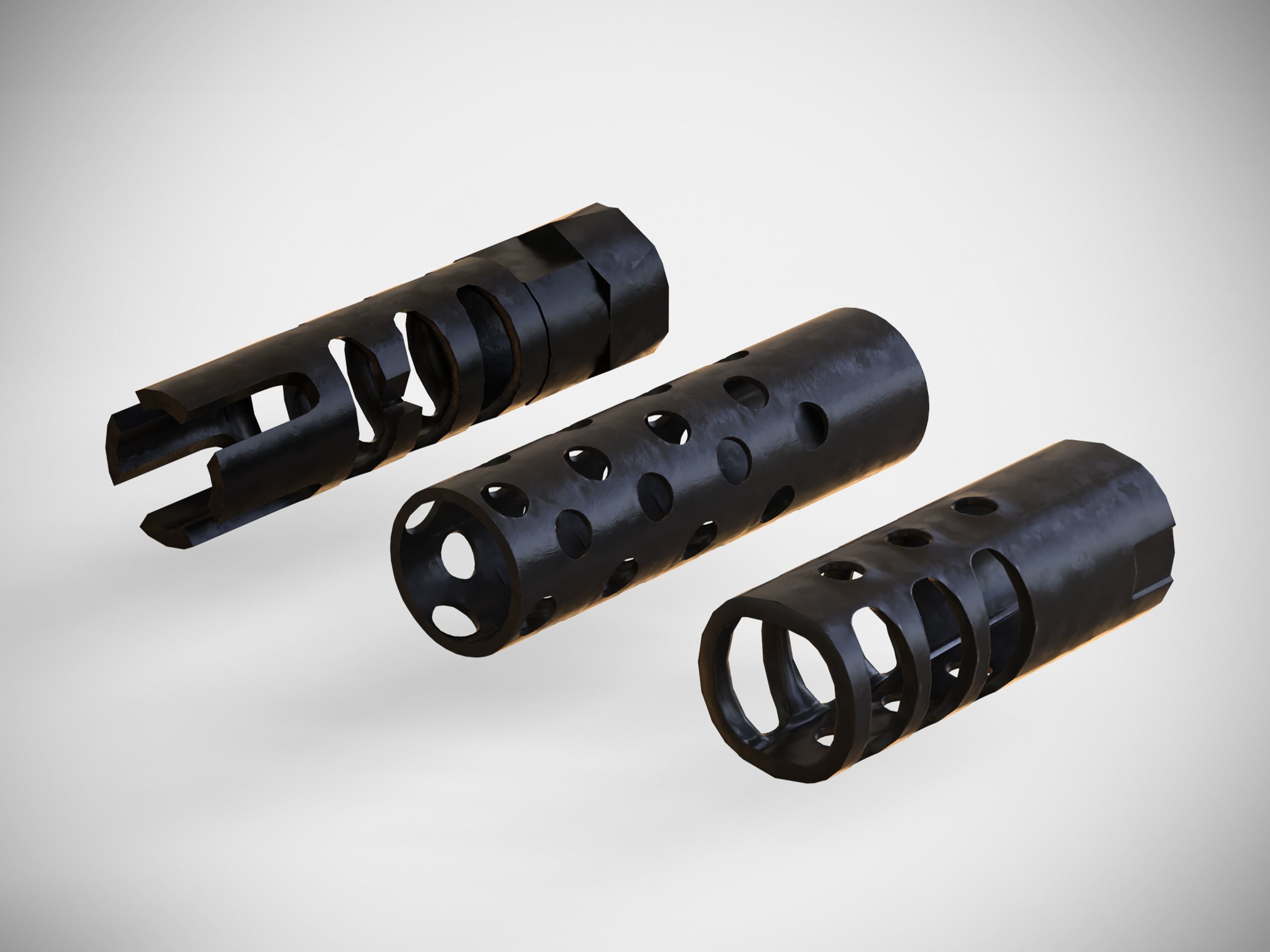 3D model Weapon Customization Pack - 57 Attachments - Gun - PBR VR / AR ...
