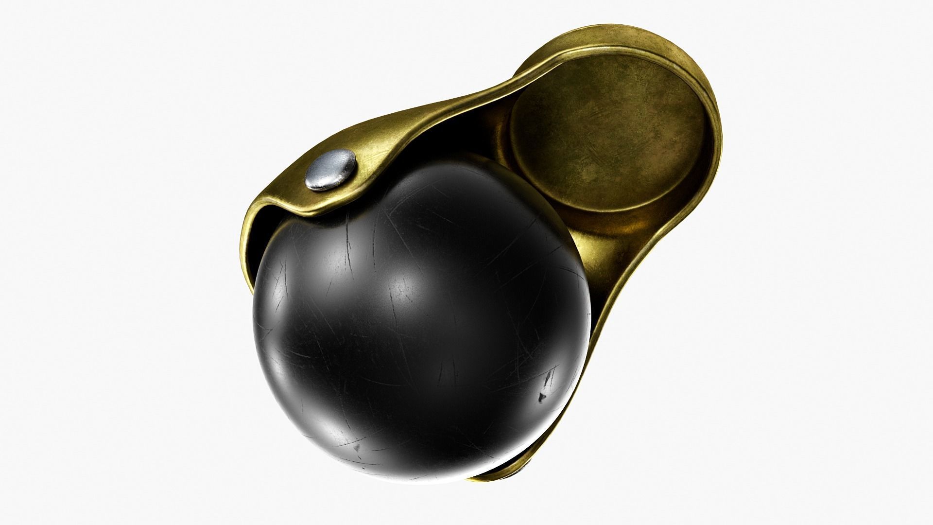 Round Ball Caster Wheel PBR 3D model | CGTrader