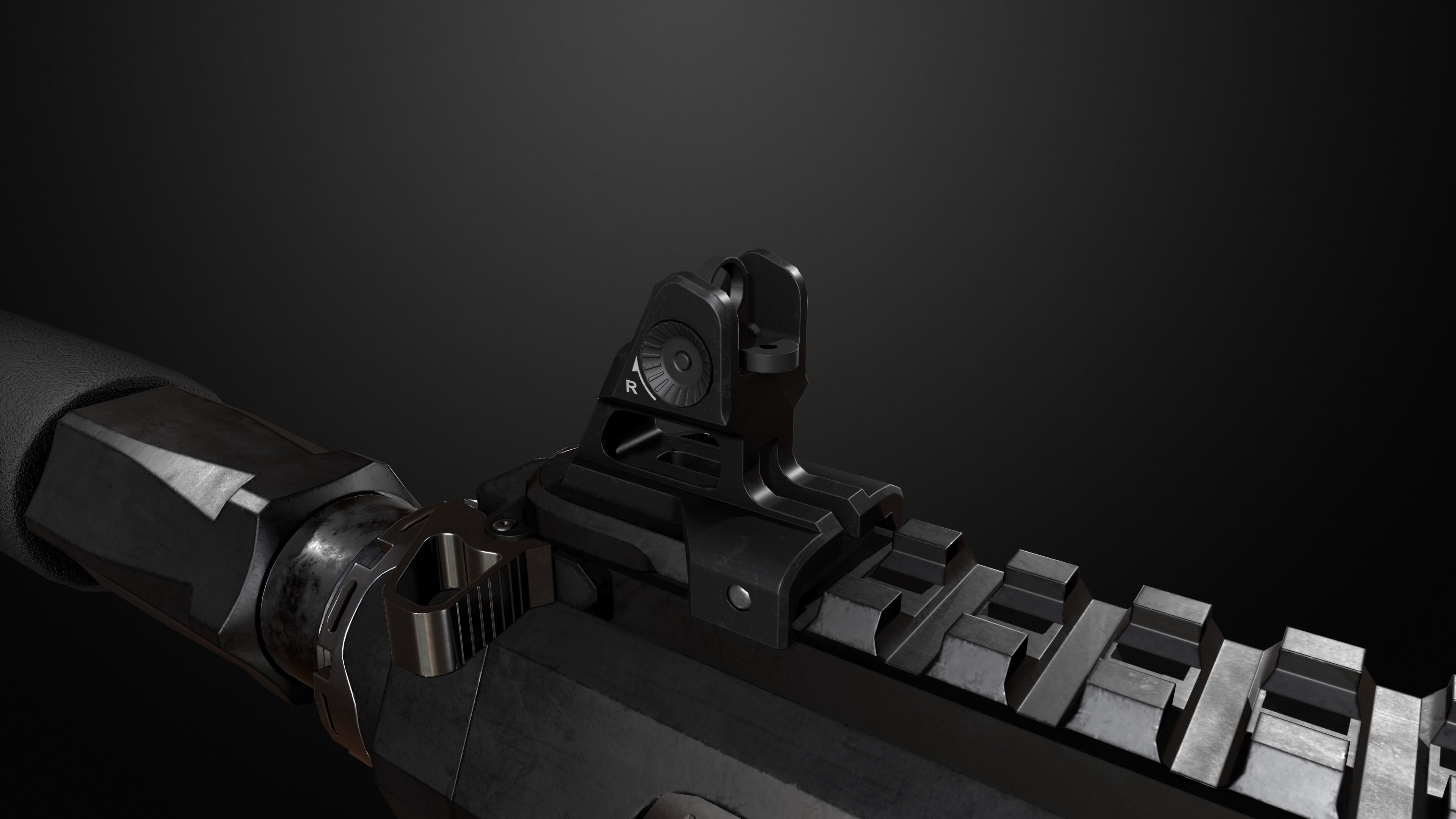 3D model AR-15 Skeletonized VR / AR / low-poly | CGTrader