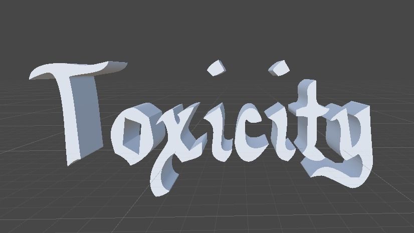 Official Toxicity Logo free VR / AR / low-poly 3D model | CGTrader