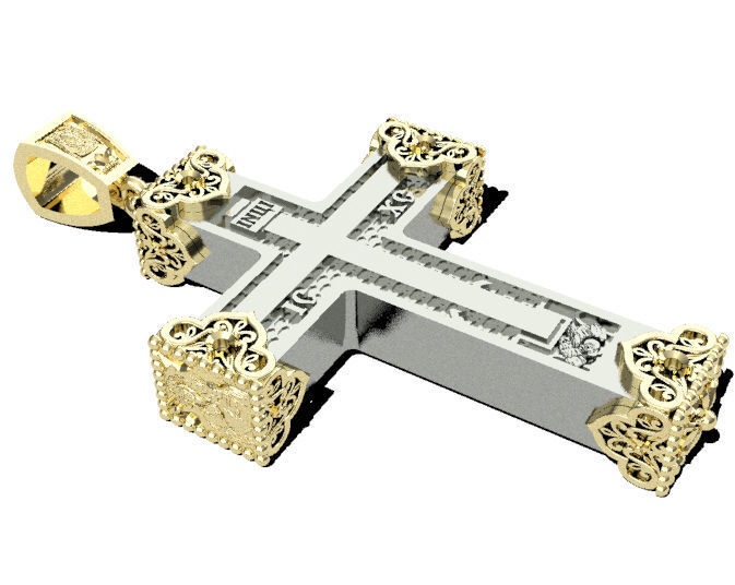 decoraition Christian cross 3D print model | CGTrader