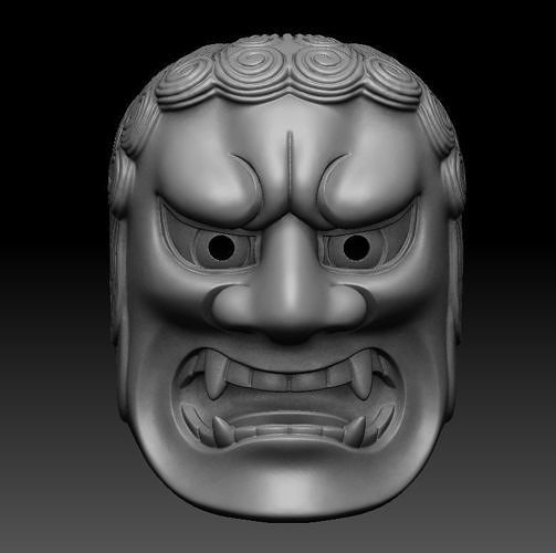 FUDO NOH MASK 3D model 3D printable | CGTrader