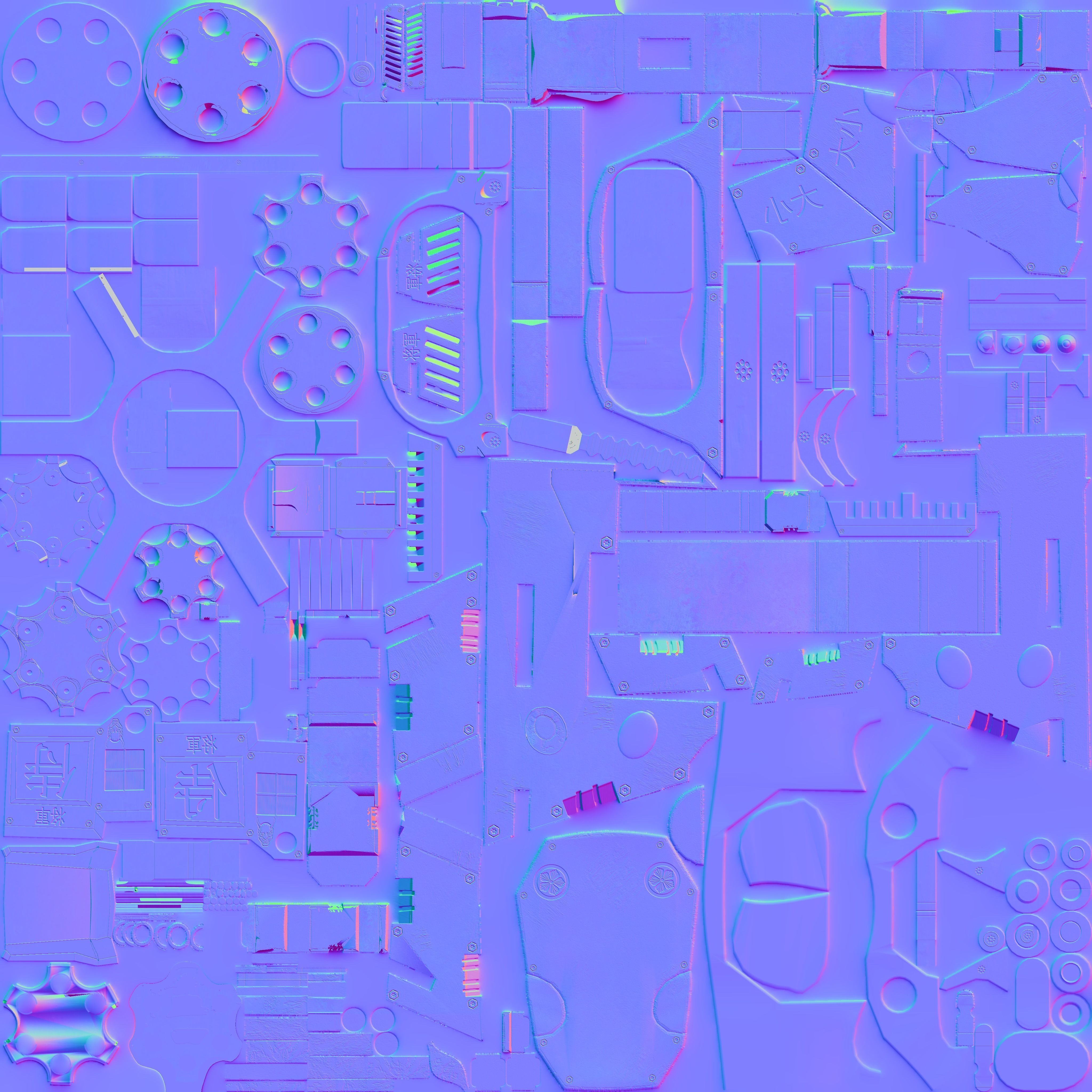 3D model Cyberpunk Revolver VR / AR / low-poly | CGTrader