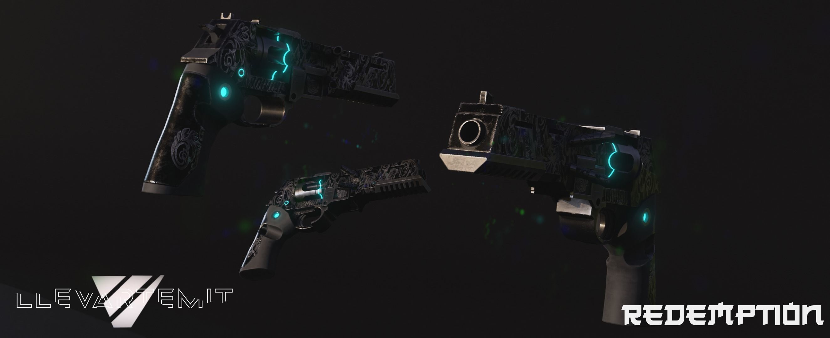 Cyberpunk Revolver Concept Art