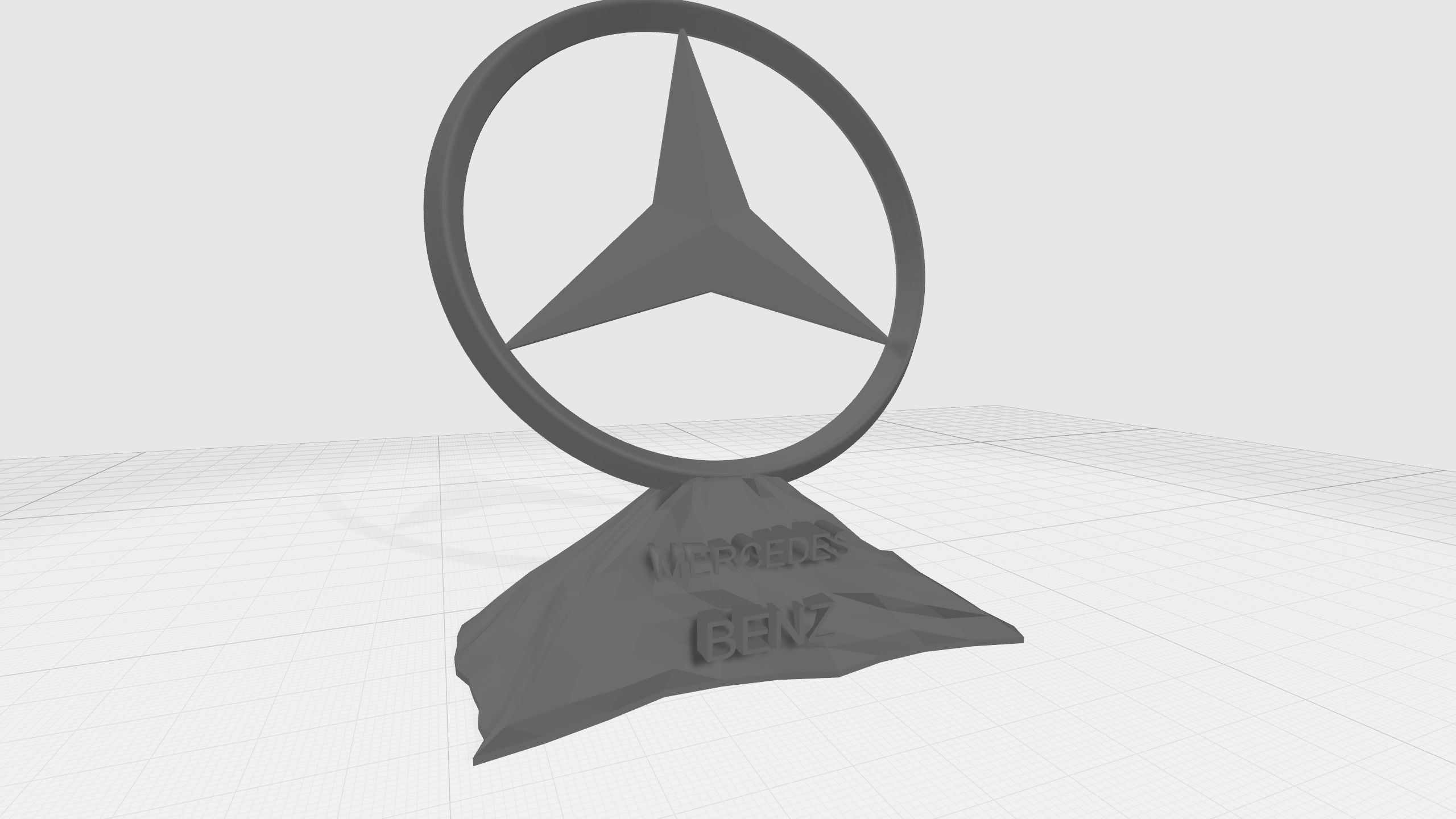3D print model Mercedes-Benz logo | CGTrader