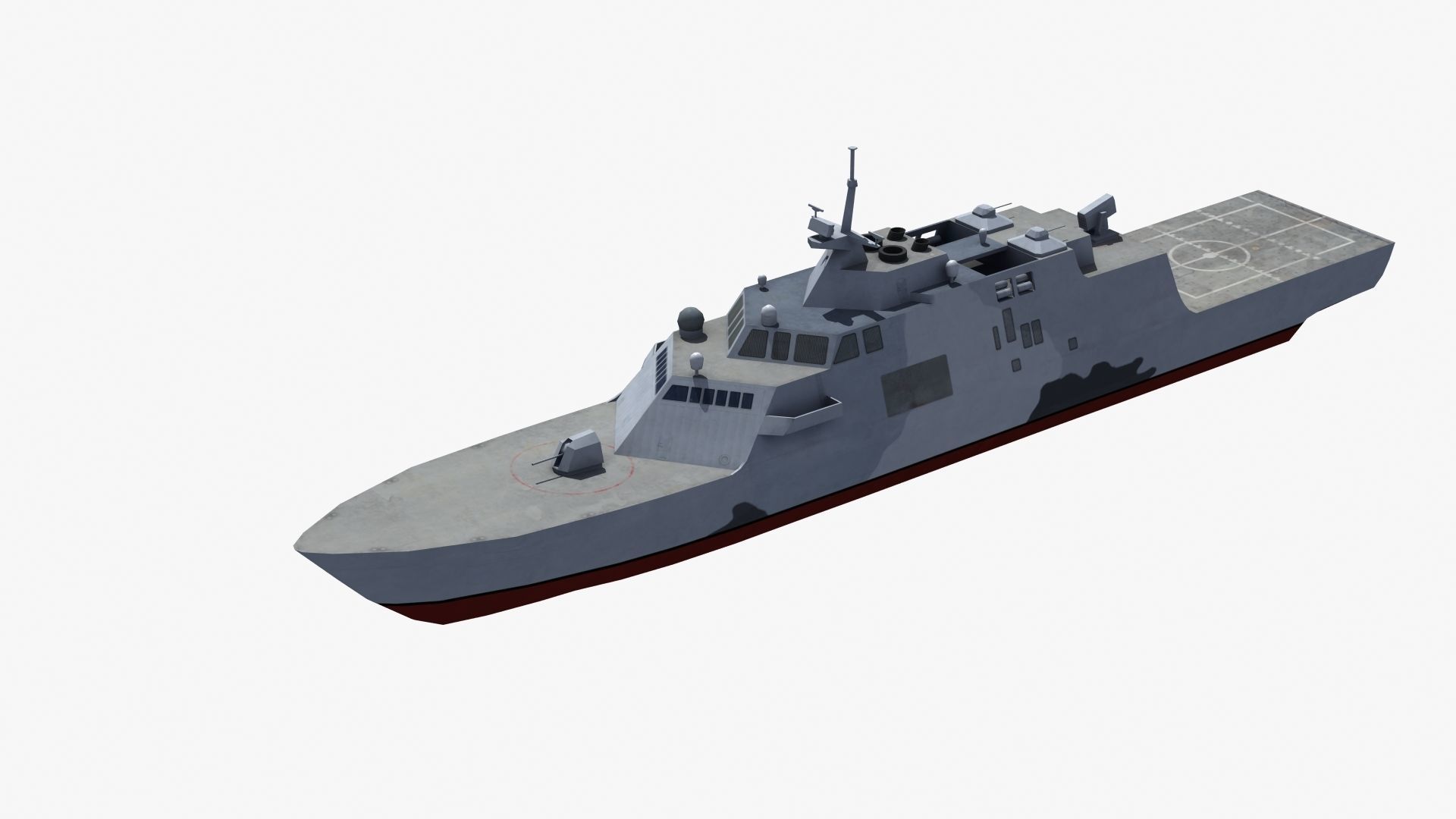 3D model LCS1 Littoral Combat Ship VR / AR / low-poly | CGTrader