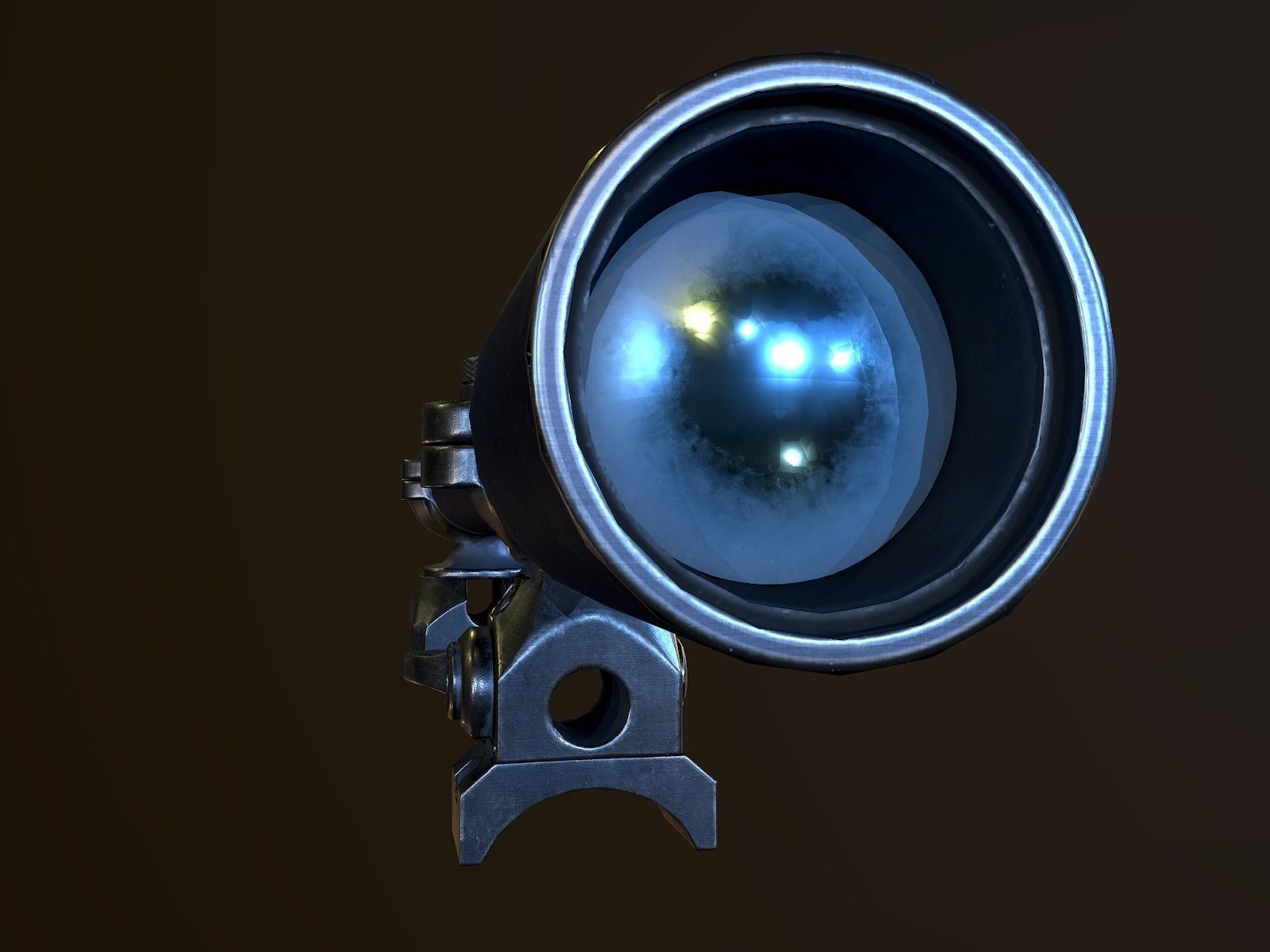 3D model German Scope ww2 for mauser98k rifle PBR VR / AR / low-poly ...