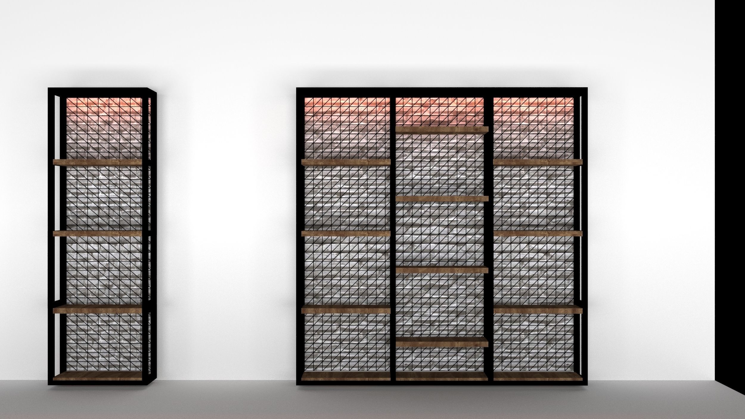 rack metal back wire coating free 3D model | CGTrader