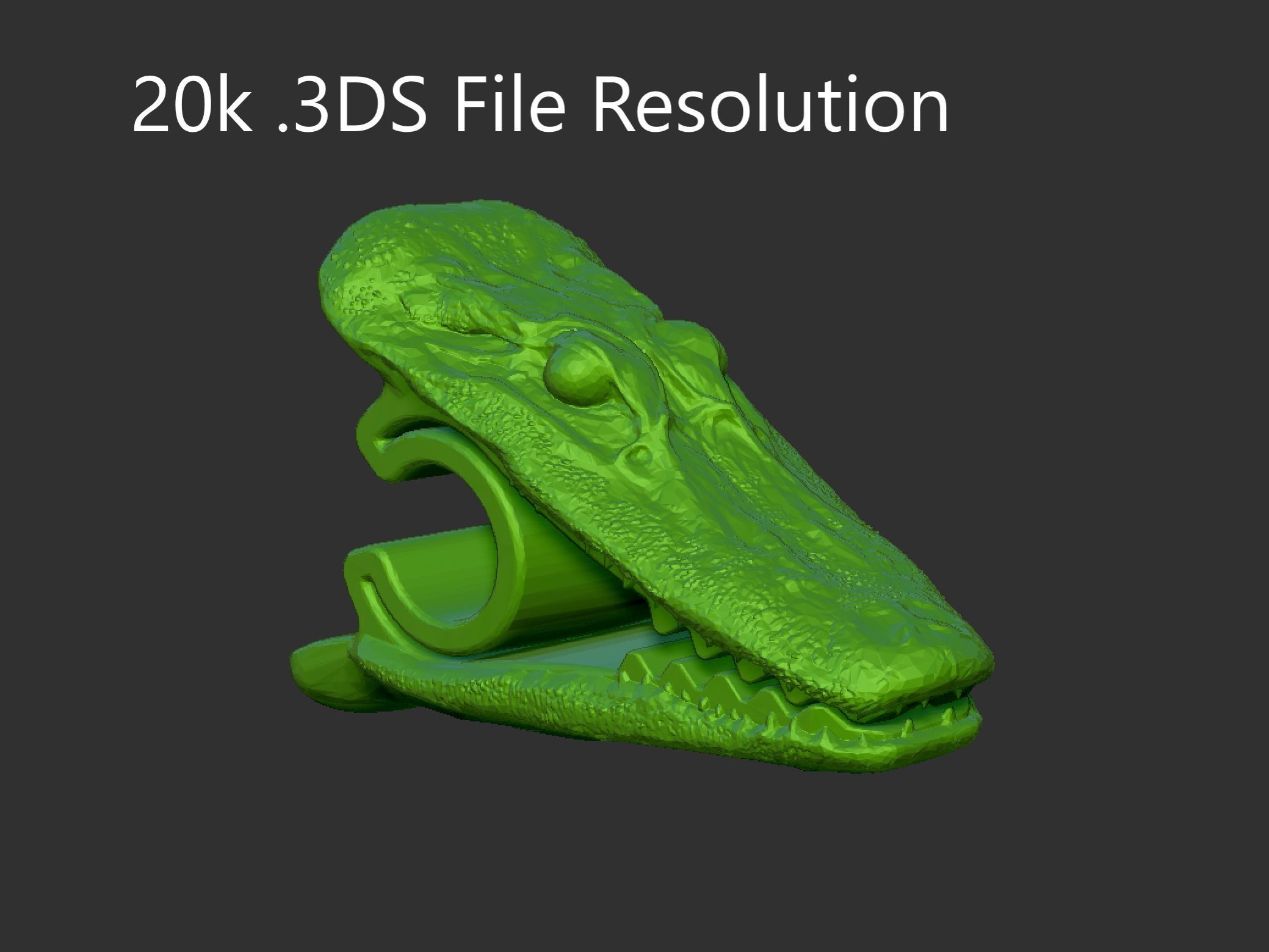 Alligator Chip Clip 3D model 3D printable | CGTrader