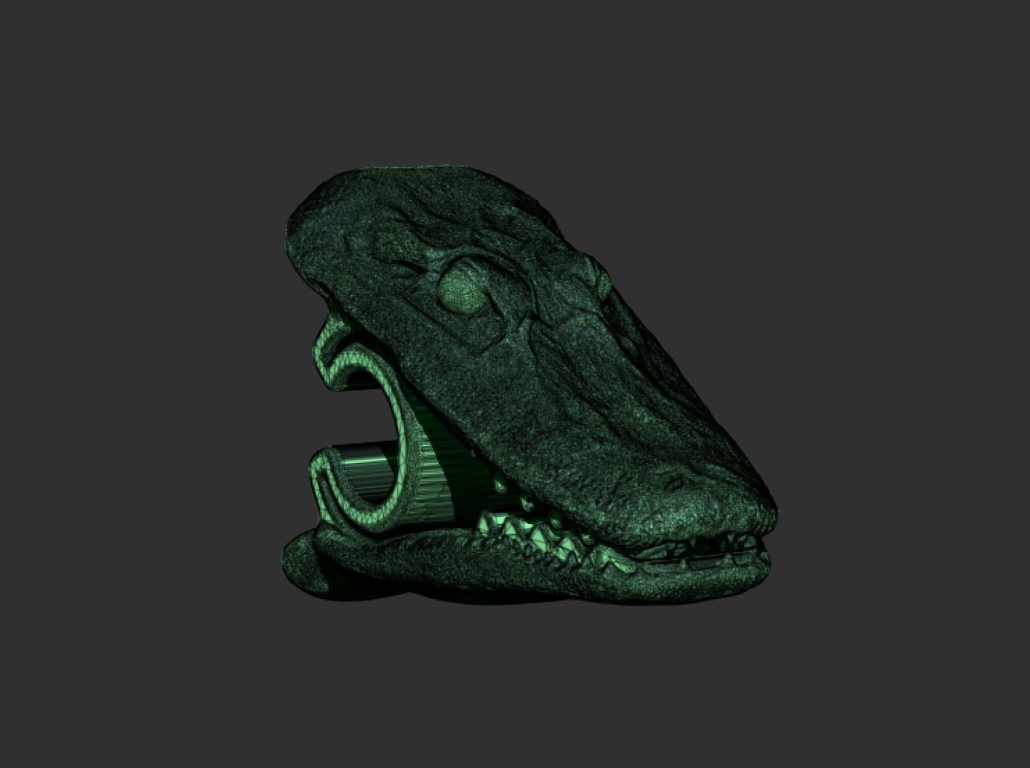 Alligator Chip Clip 3D model 3D printable | CGTrader