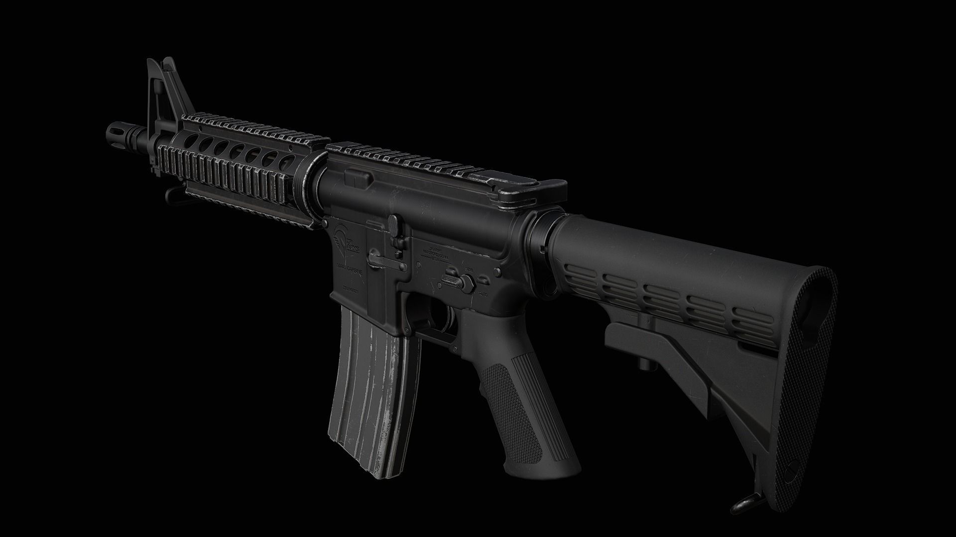 3D model M4-SBR VR / AR / low-poly | CGTrader