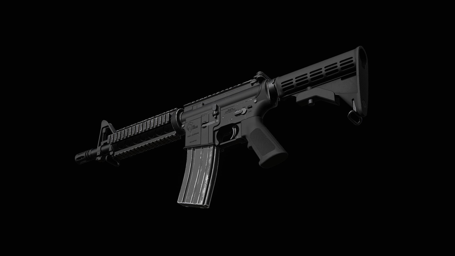 3D model M4-SBR VR / AR / low-poly | CGTrader