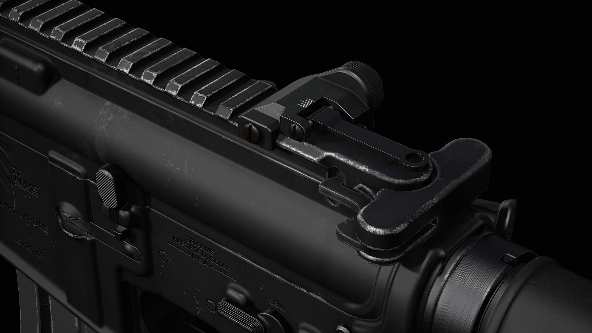 3D model M4-SBR VR / AR / low-poly | CGTrader