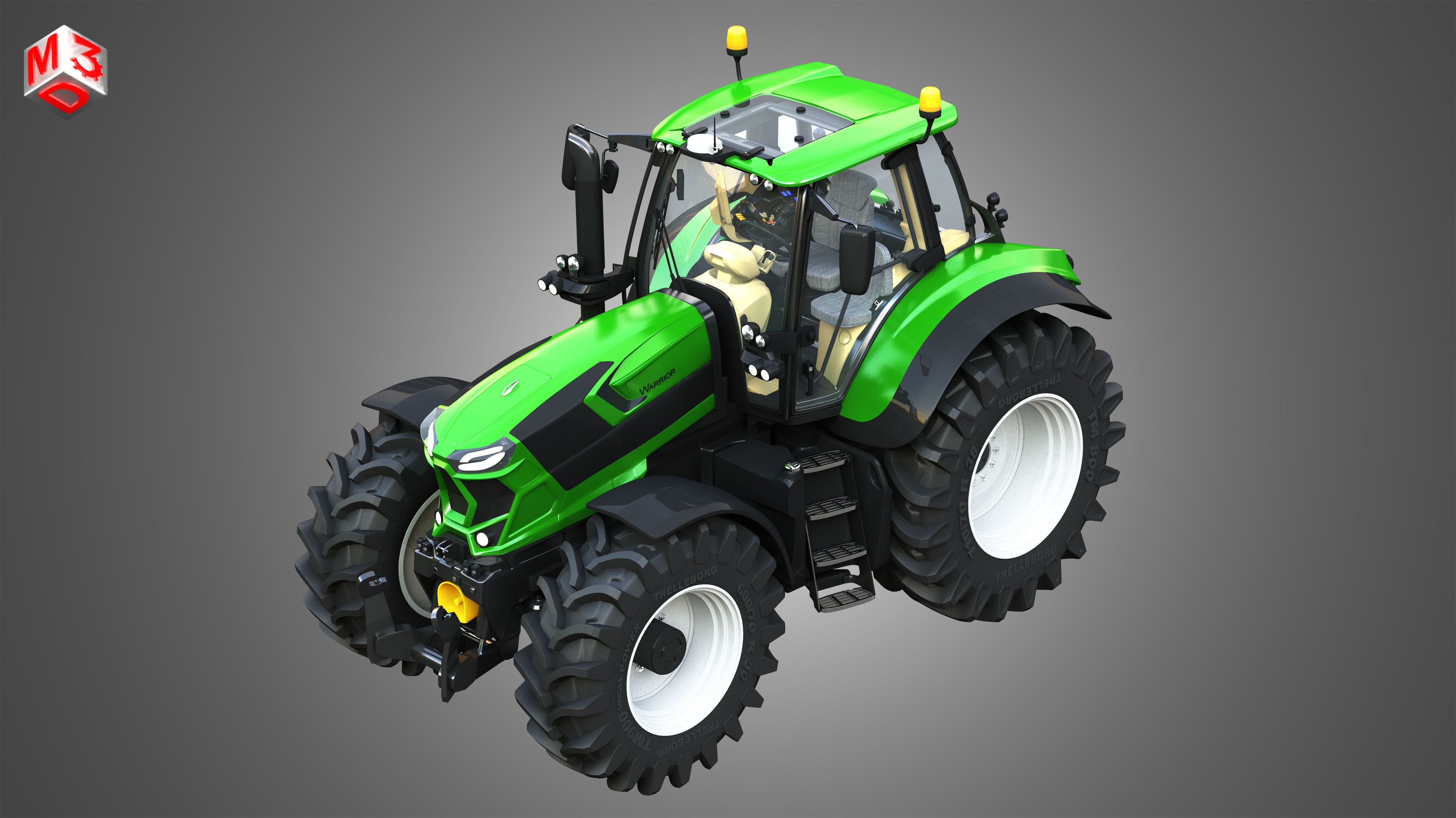 Deutz - Fahr 7 Series - 8280 TTV Tractor 3D model | CGTrader