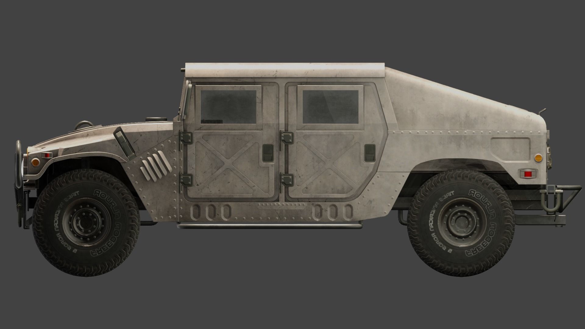 3D model HUMMER - Humvee Low-poly model Game ready for Unity or Unreal ...