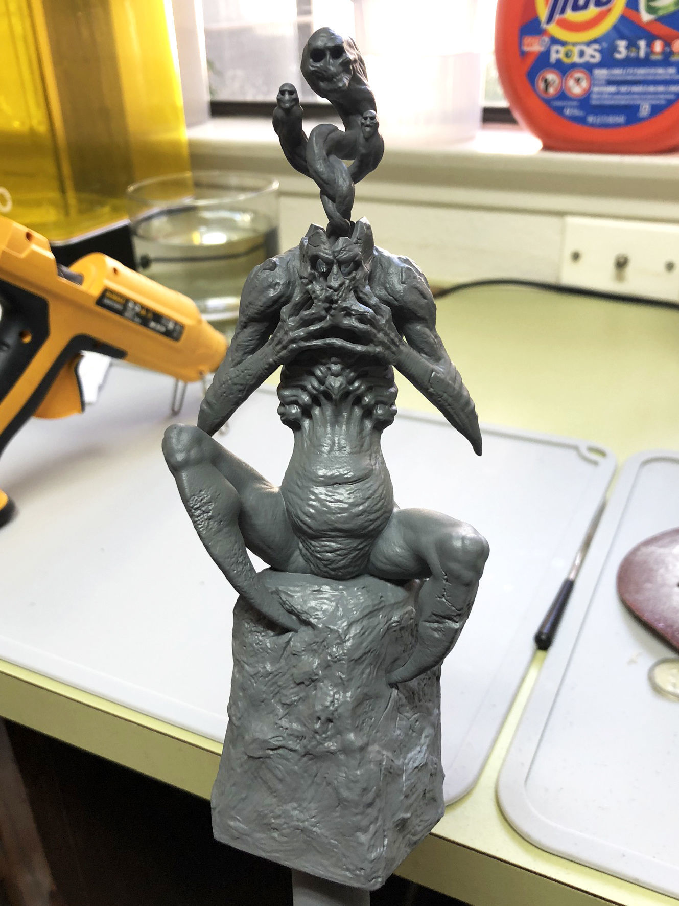 Artist Block - Demon Ghost Creature Figurine 3D model 3D printable ...