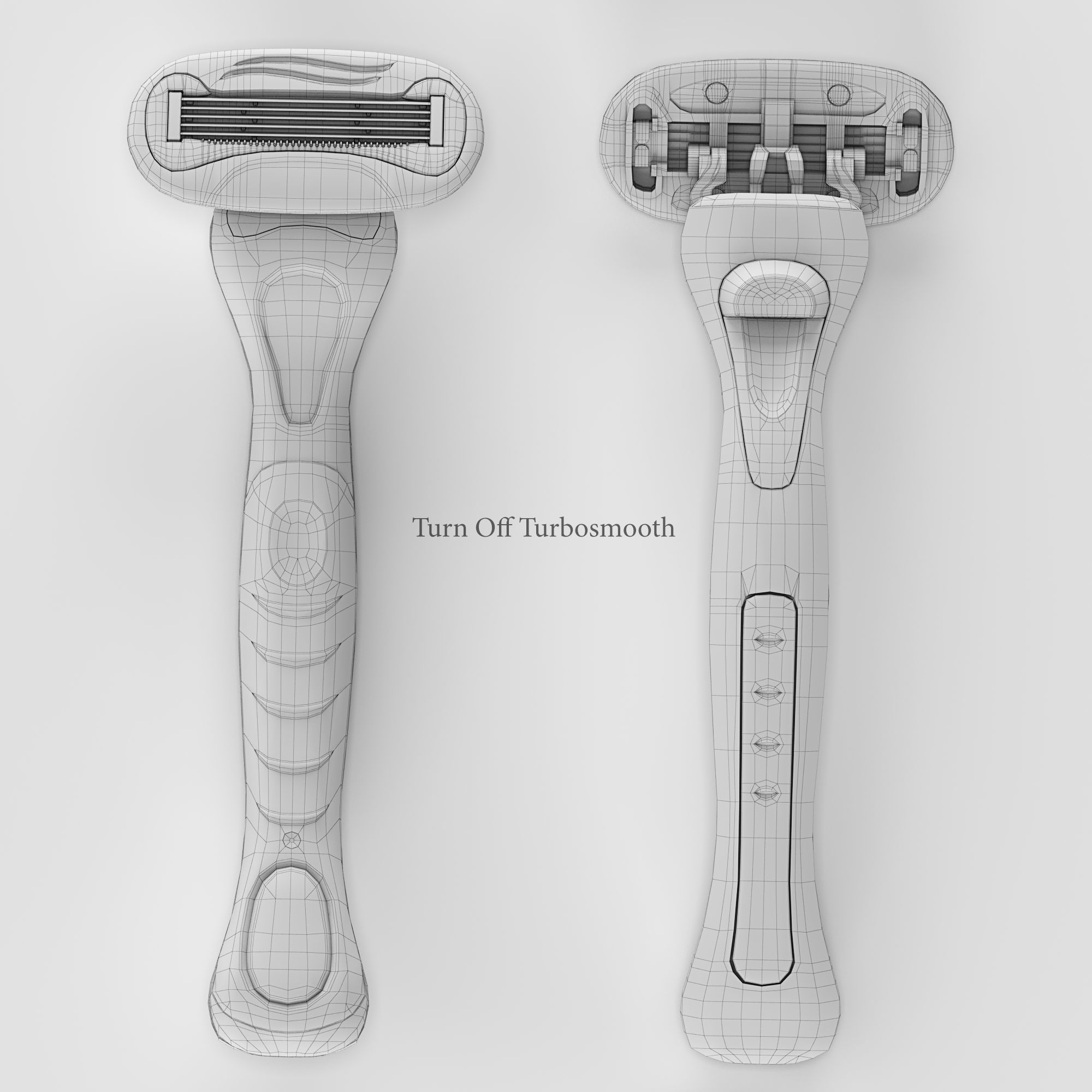 3D model Custom razor VR / AR / low-poly | CGTrader