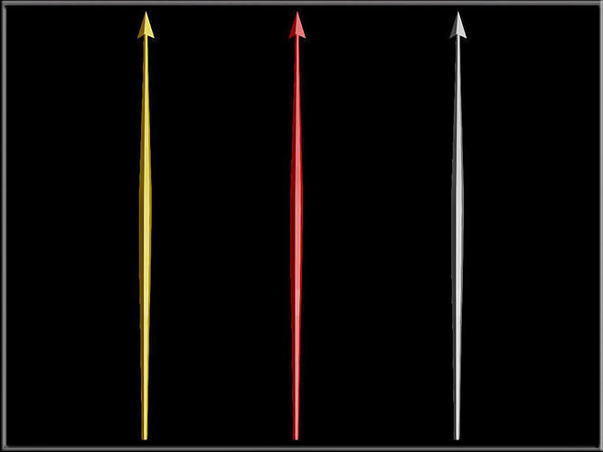 3D model Trident arrow VR / AR / low-poly | CGTrader