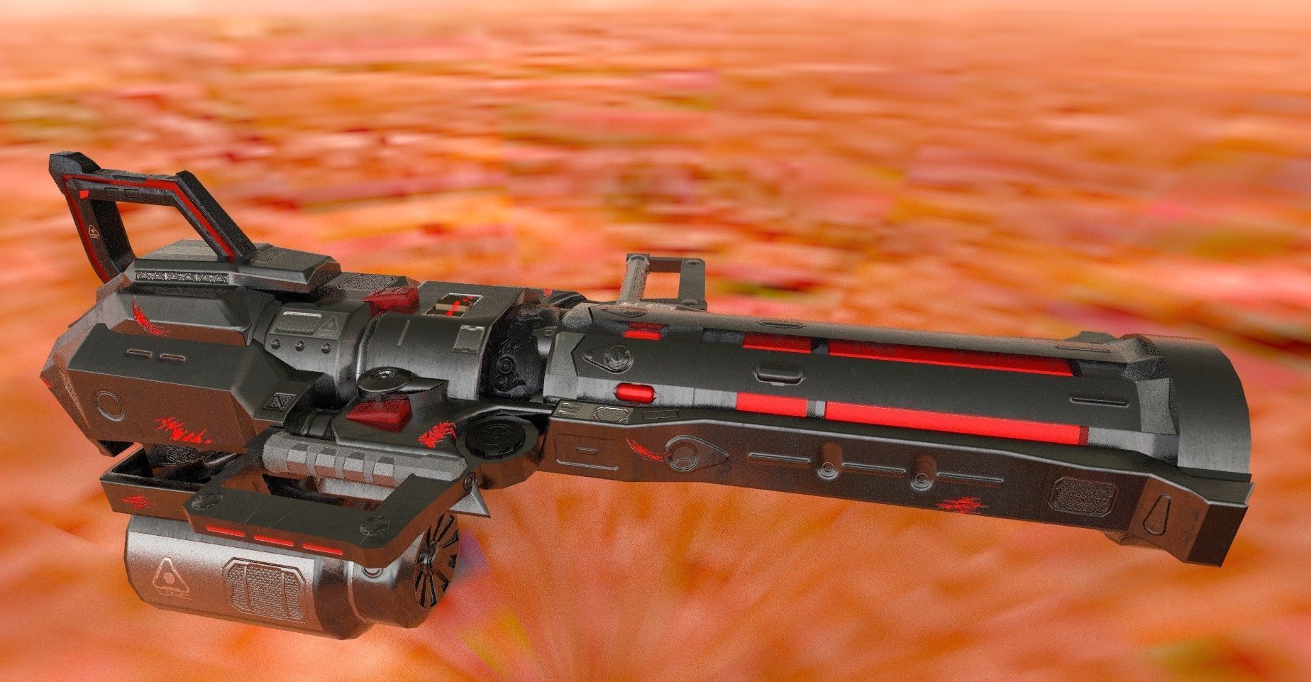 Doom Eternal free chaingun free 3D model | CGTrader