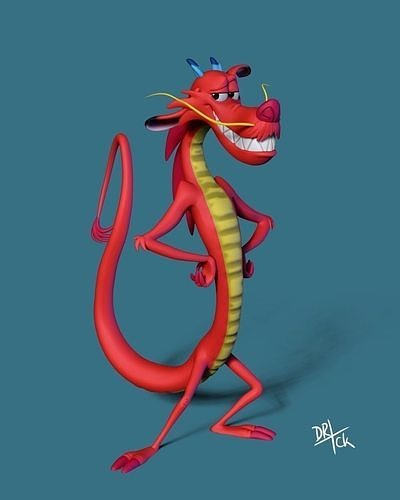 Mushu of Mulan 3D model 3D printable | CGTrader