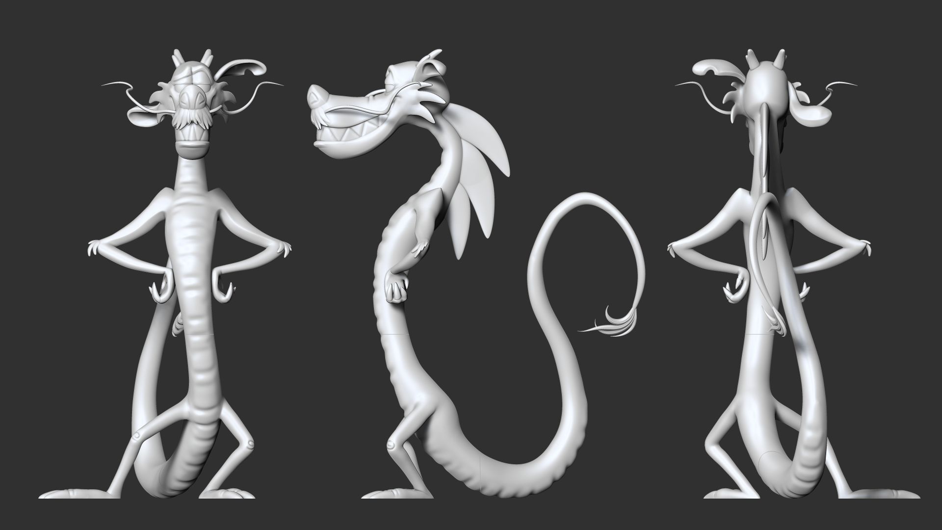 Mushu of Mulan 3D model 3D printable | CGTrader