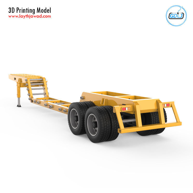 Trailer Heavy Load 3D model 3D printable | CGTrader