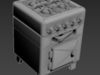 3D model Simple Stylized Low-poly Oven - 3 texture sets VR / AR / low ...