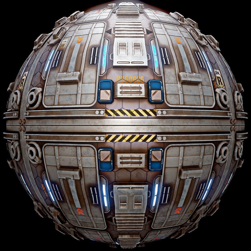 3D model PBR Seamless Sci-Fi Texture 22 VR / AR / low-poly | CGTrader