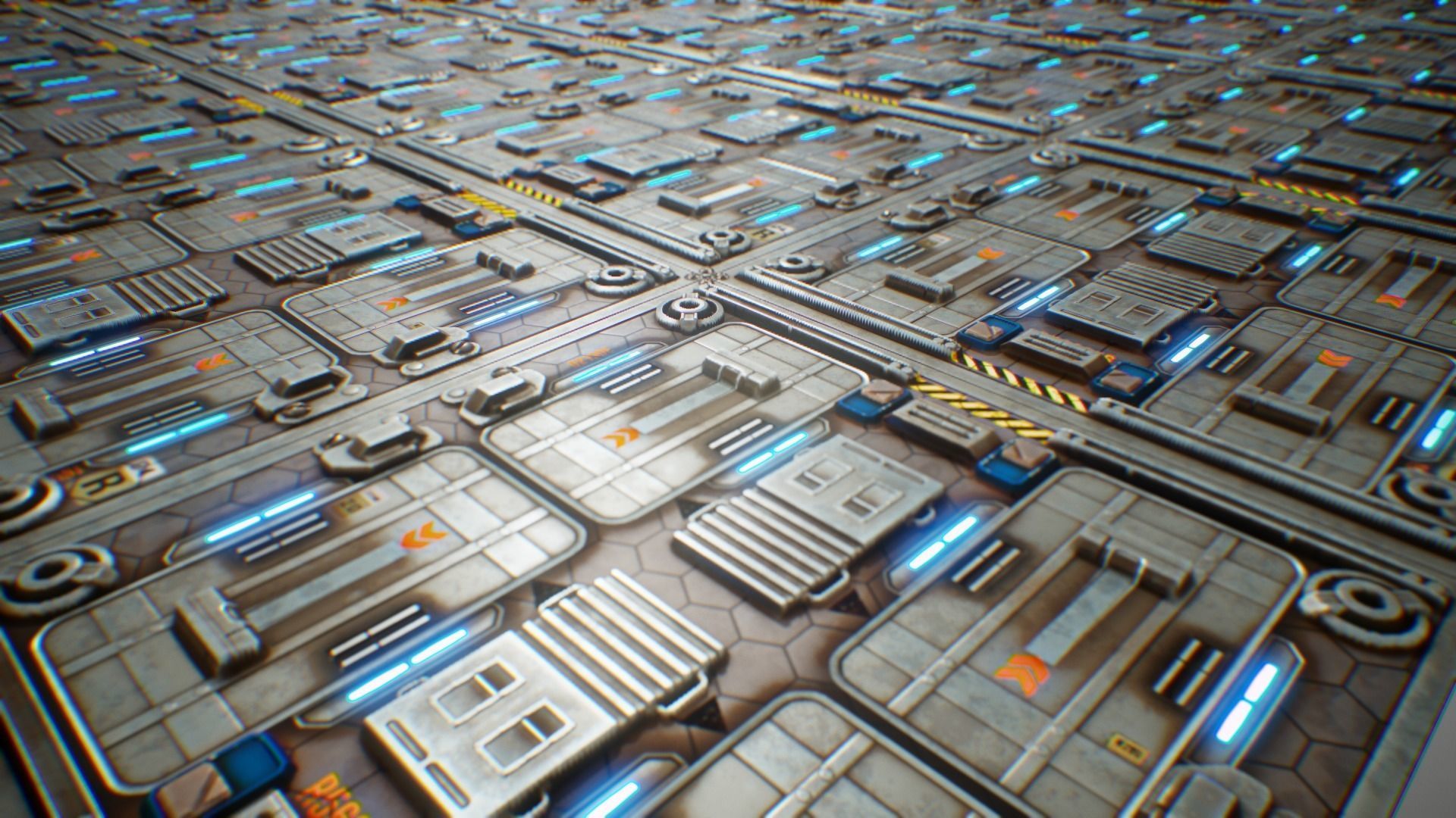 3D model PBR Seamless Sci-Fi Texture 22 VR / AR / low-poly | CGTrader