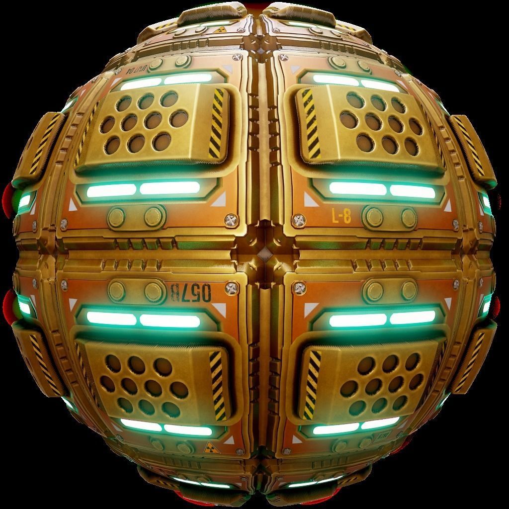 3D model PBR Seamless Sci-Fi Texture 39 VR / AR / low-poly | CGTrader