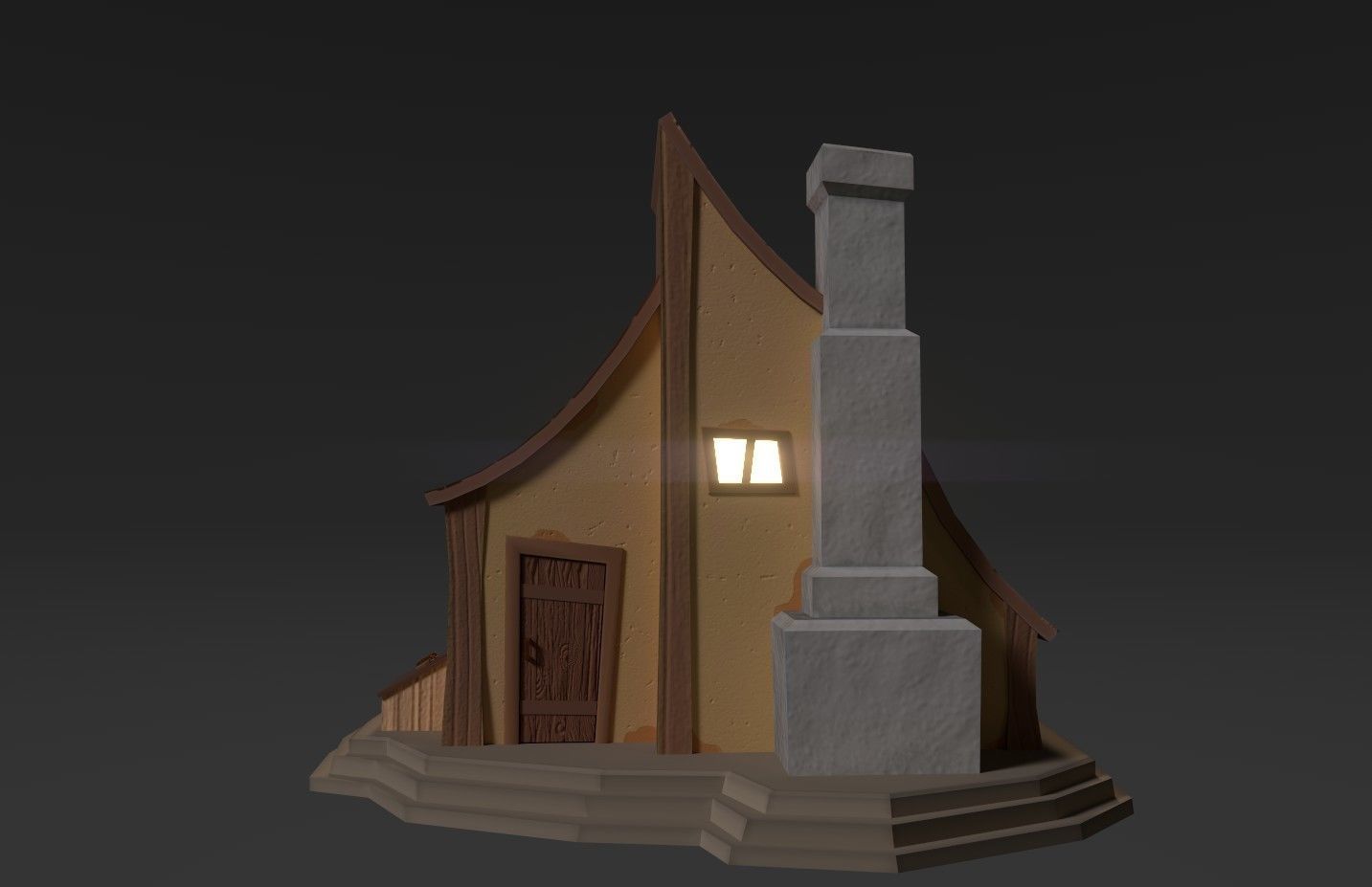 3D model Low-poly stylized watermill VR / AR / low-poly | CGTrader