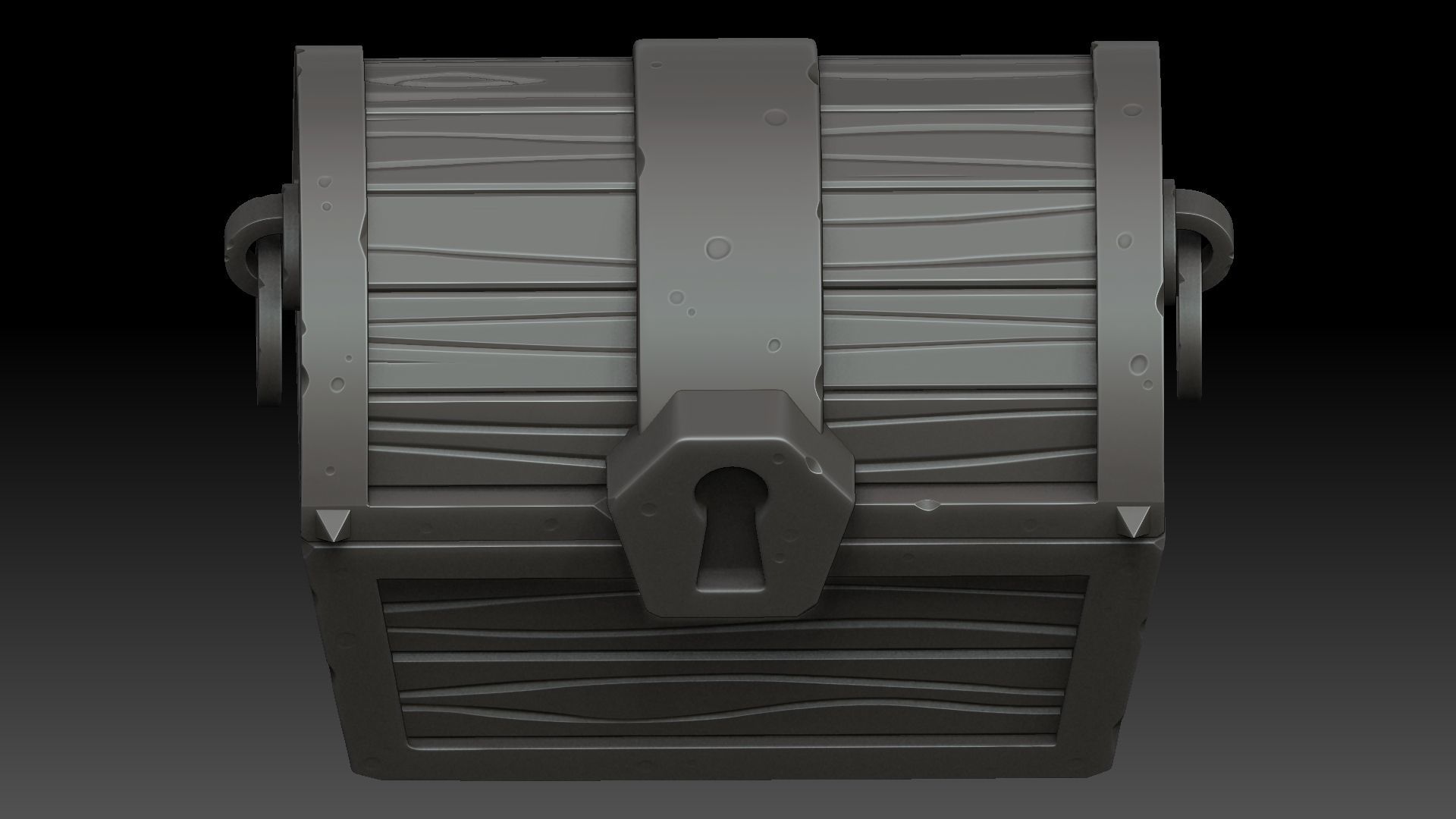 stylized chest 3D model | CGTrader