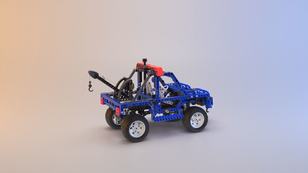 Lego Technic - Caterpillar 4WD - 8435 3D model | CGTrader