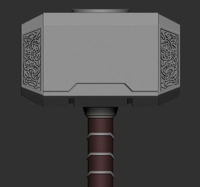 Mjolnir 3D model 3D printable | CGTrader